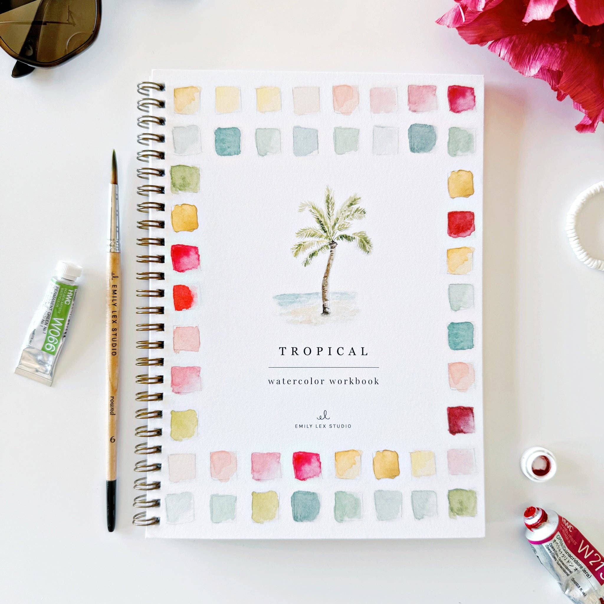 Tropical watercolor workbook – Curious Turtle